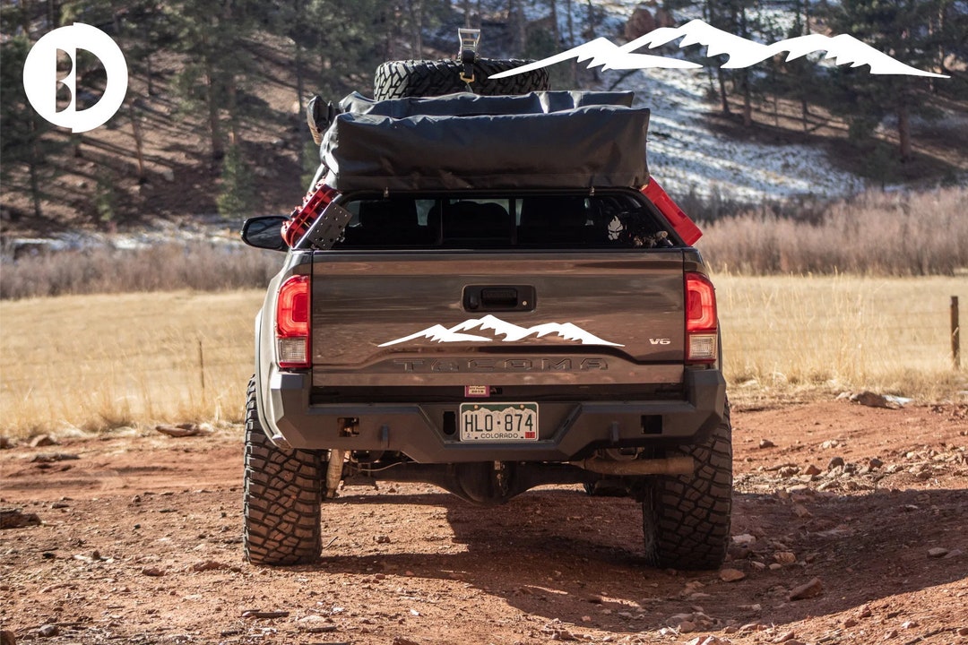Toyota Tacoma Mountain Tailgate Decal - Etsy