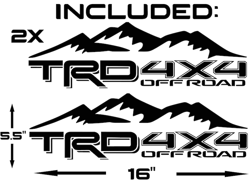 Tacoma TRD Sticker by Bank Design Co. | Etsy