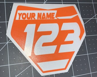 Number Plate Decals | Etsy