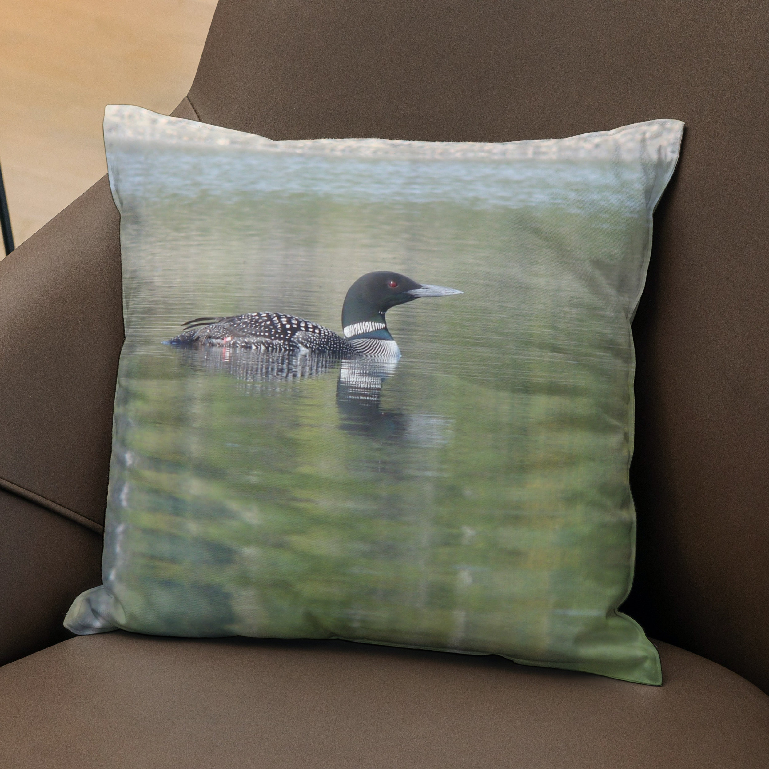 Sage Green Pillow Covers for Your Lake House Decor, Duck Pillows, Loon ...
