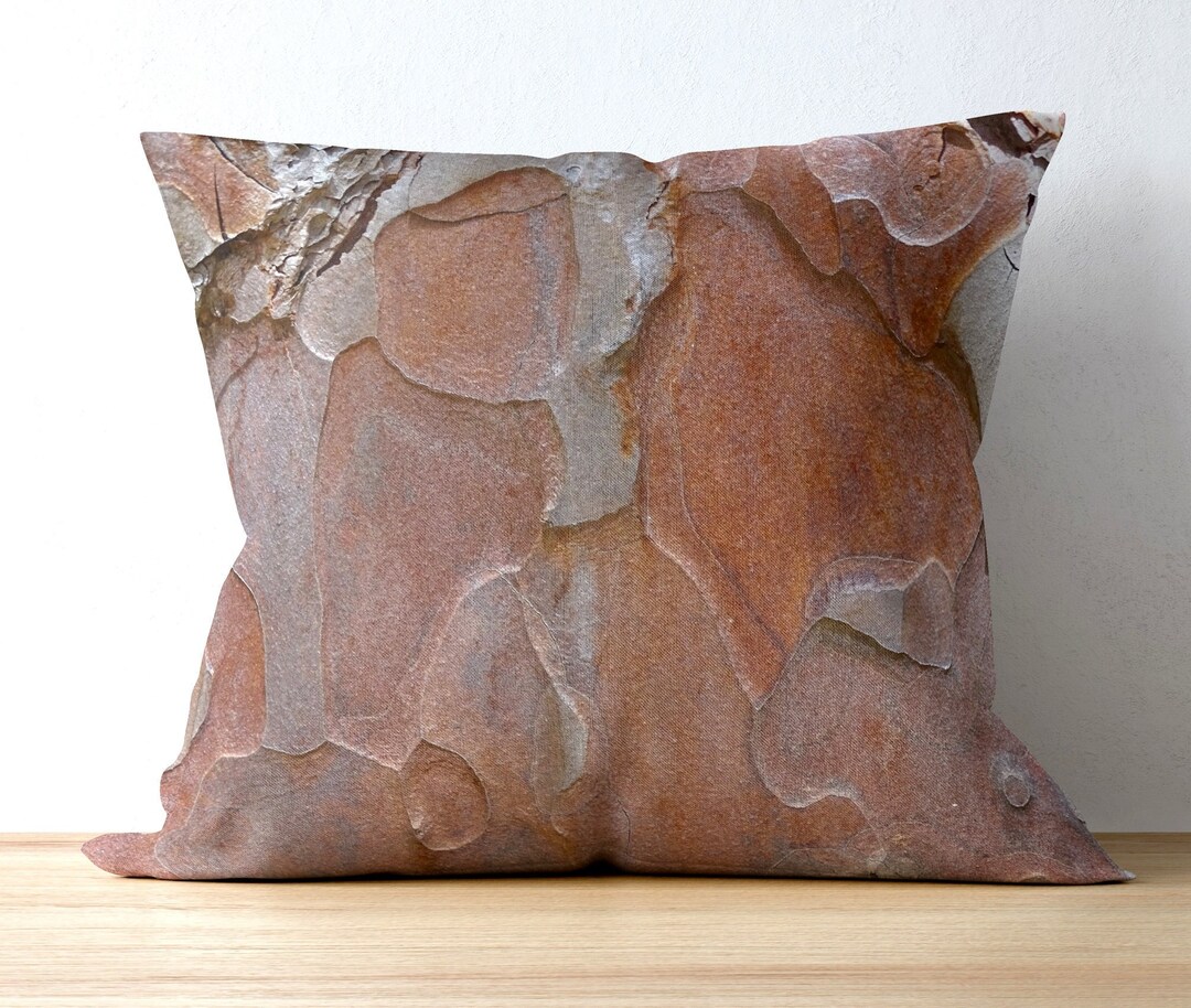 Abstract Rust Pillow Covers, Rustic Woodland Pillows for Your Mountain ...