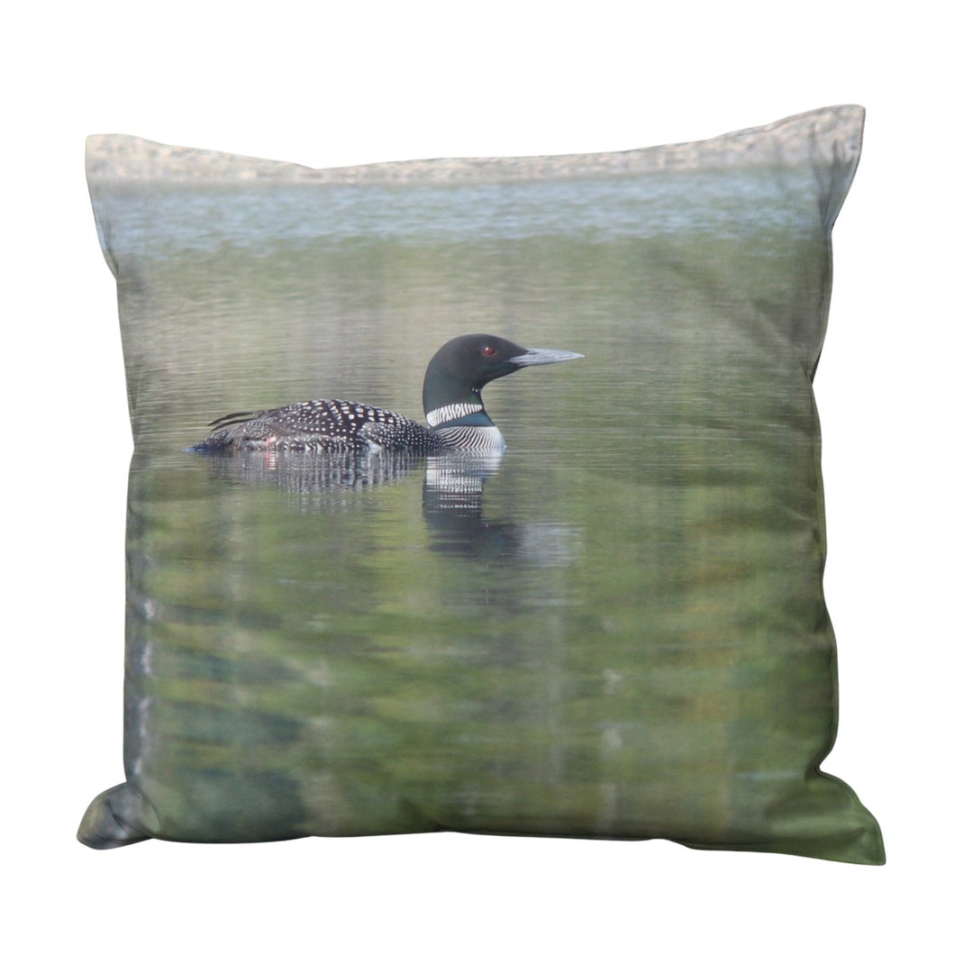 Sage Green Pillow Covers for Your Lake House Decor, Duck Pillows, Loon ...