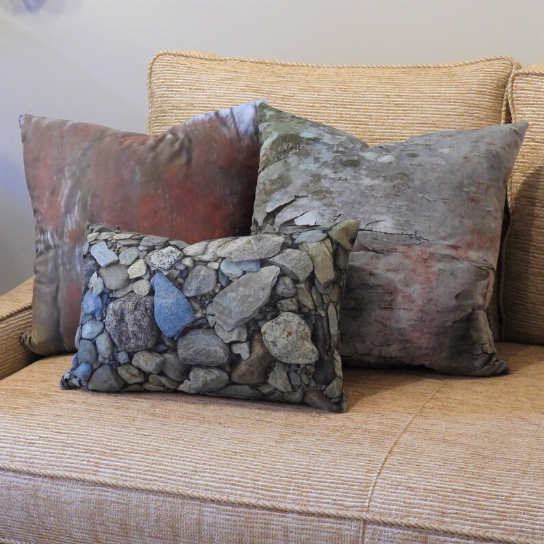 Birch Bark Pillow Covers for Your Log Cabin Decor, High End Double ...