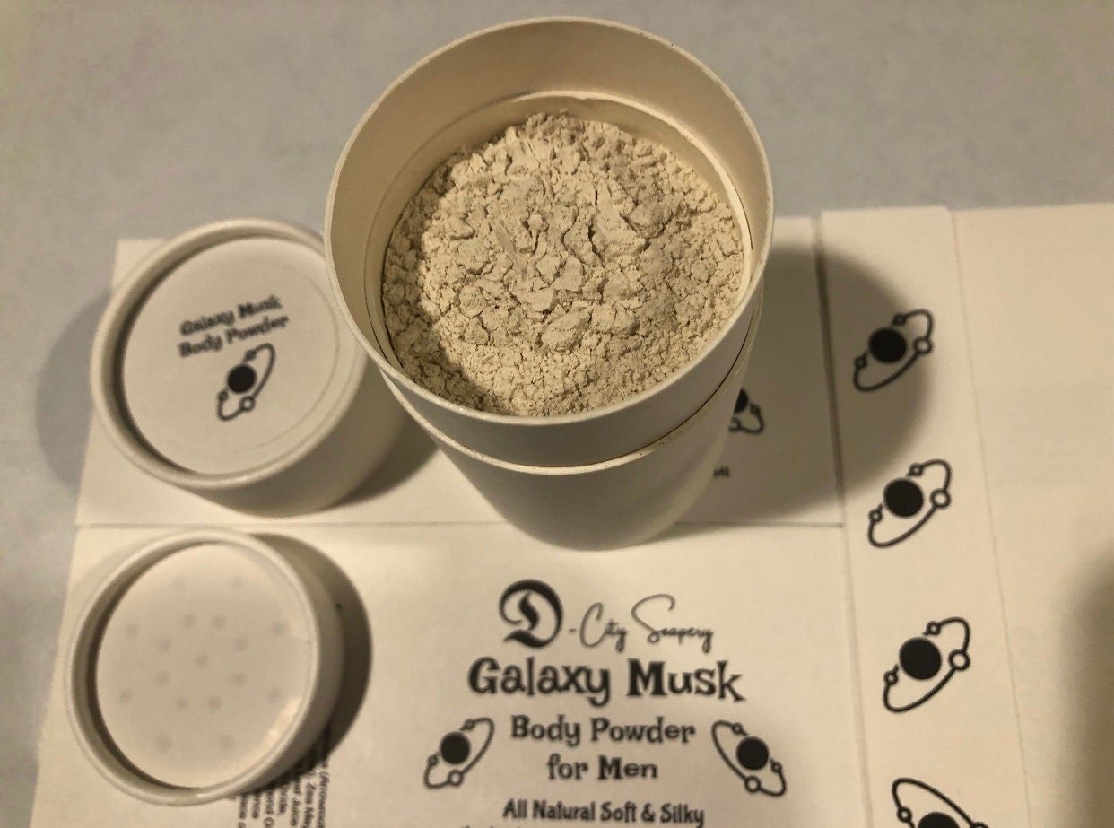 Galaxy Musk Body Powder, Mens Body Powder, Dusting Powder, Mens Scented ...