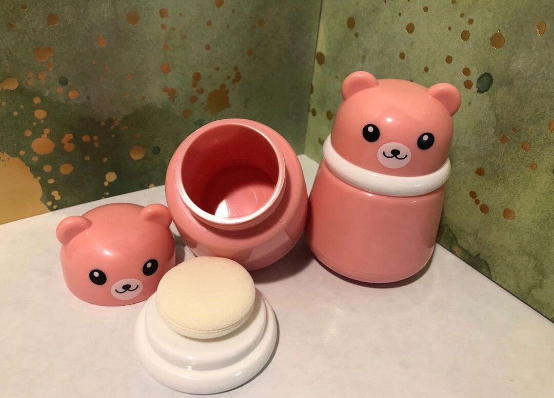 Teddy Bear Powder Container, Baby Powder Container, Baby Bum Powder ...