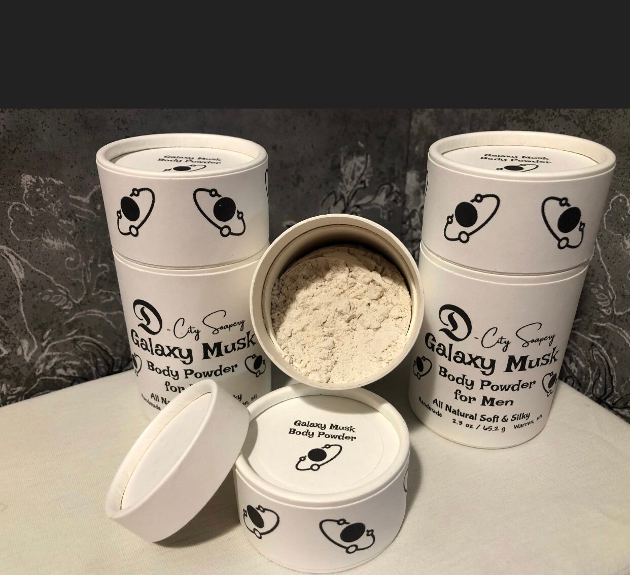 Galaxy Musk Body Powder, Mens Body Powder, Dusting Powder, Mens Scented ...