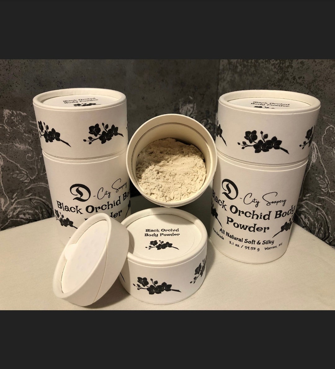 Black Orchid Body Powder, Handmade Powders, Dusting Body Powders - Etsy