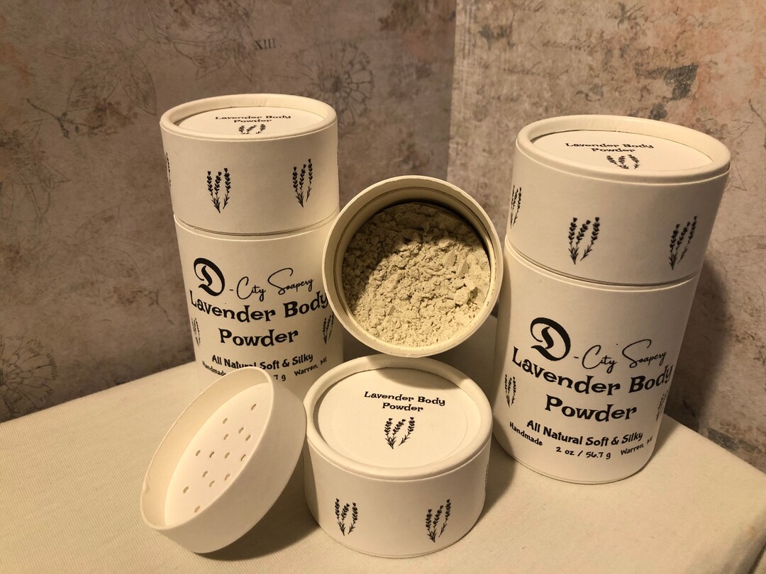 Lavender Body Powder, Handmade Powder, Dusting Powder, Lavender Powder ...