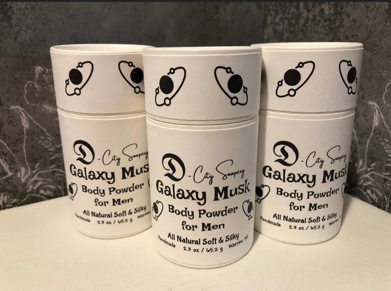 Galaxy Musk Body Powder, Mens Body Powder, Dusting Powder, Mens Scented ...