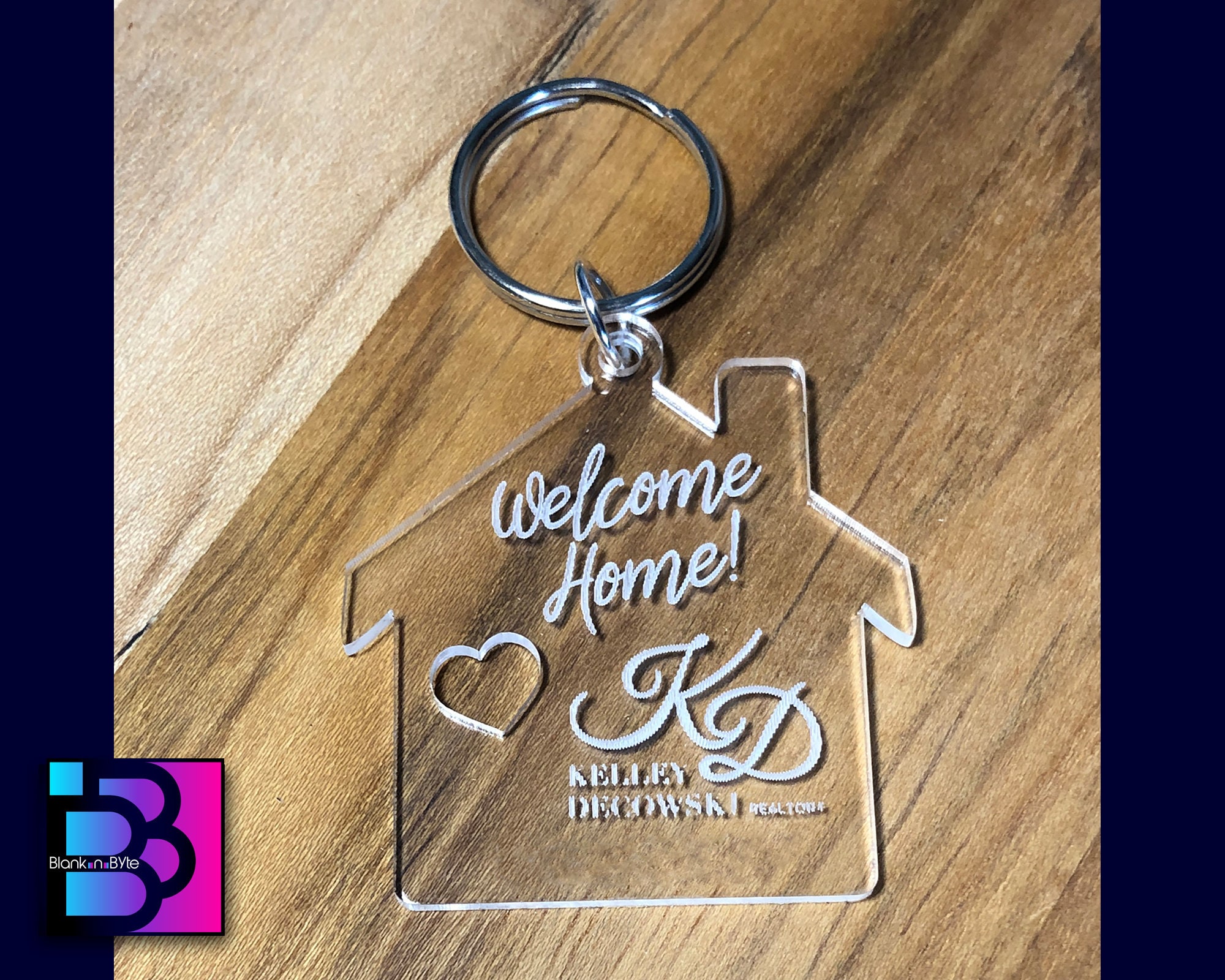 Cute Welcome Home House Realtor Keychain Closing Gift - SVG - EPS ...