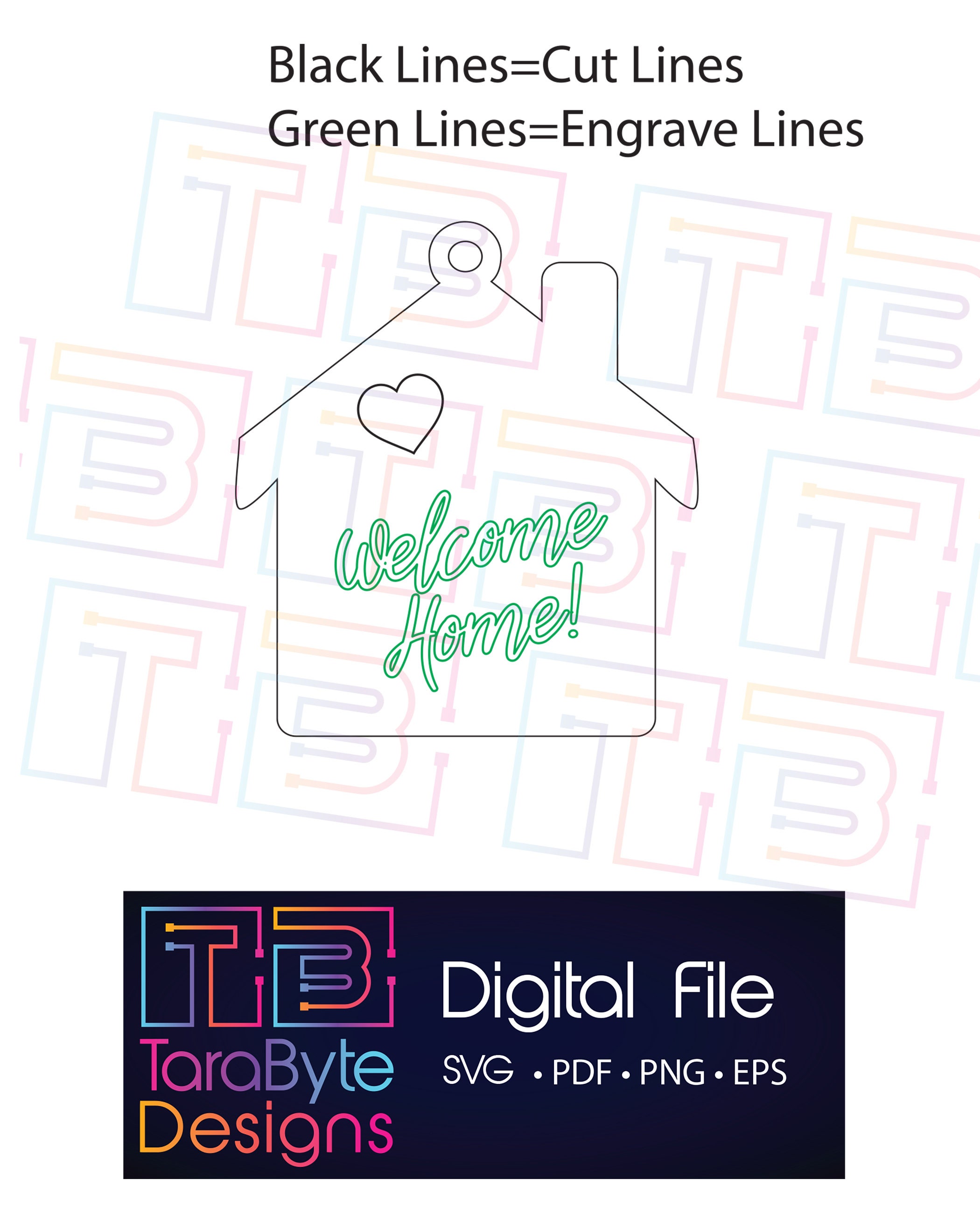 Cute Welcome Home House Realtor Keychain SVG EPS Digital - Etsy