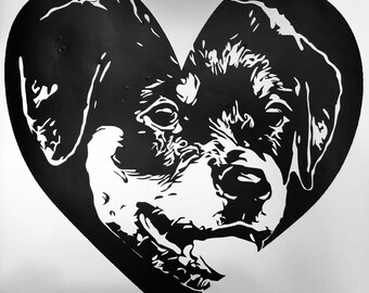 Rottie on Duty SVG DXF JPEG Png Rottweiler Guard Dog Clipart - Etsy