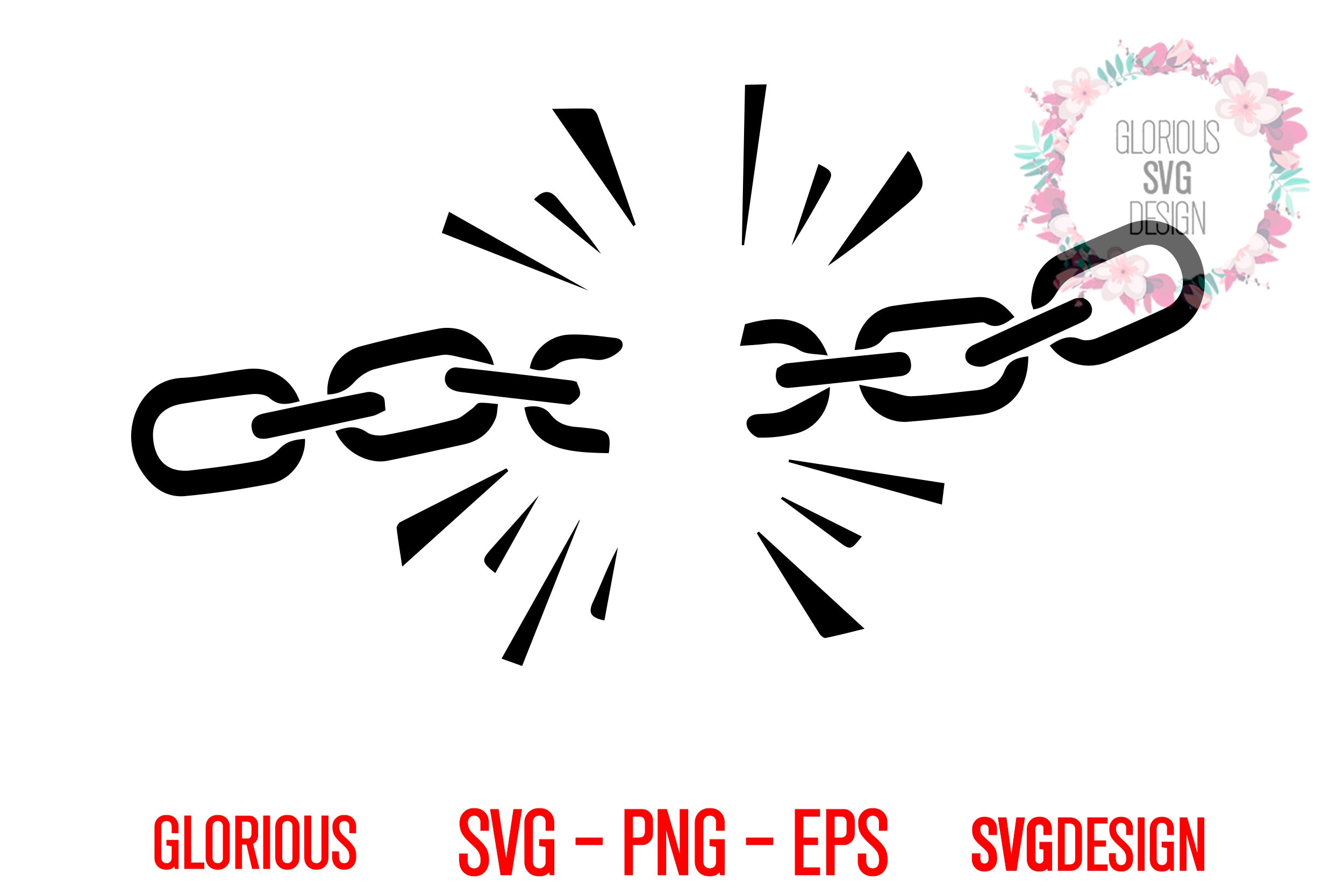 Broken Chain Clip Art