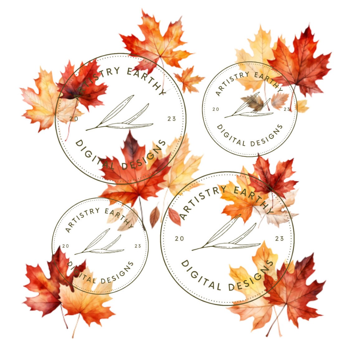 Pumpkin Clipart PNG Set, Bohemian Pumpkins Clipart, Commercial Use Clip ...