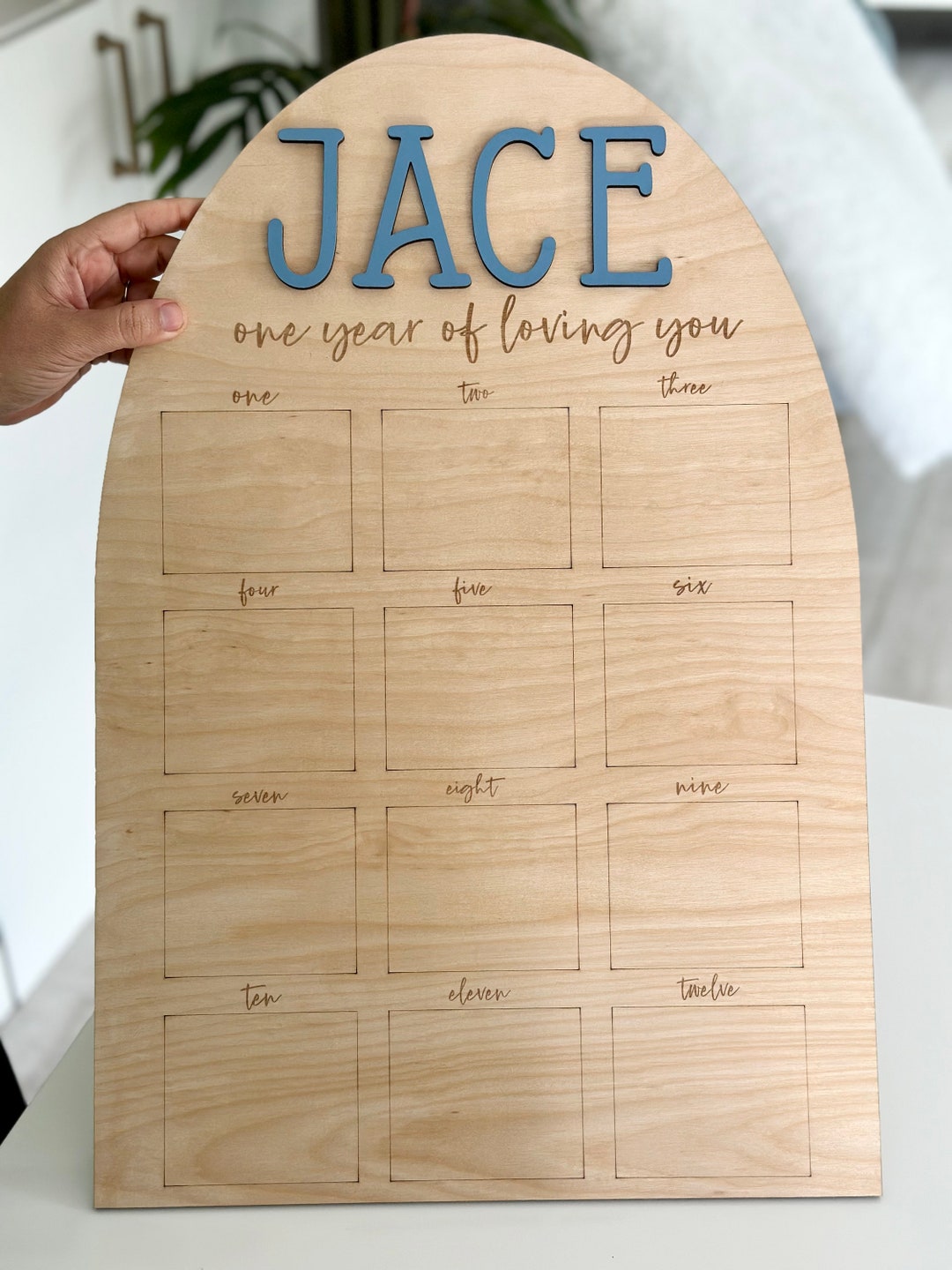 Baby Photo Board I First Birthday Board I Milestone Board I 12 Month ...