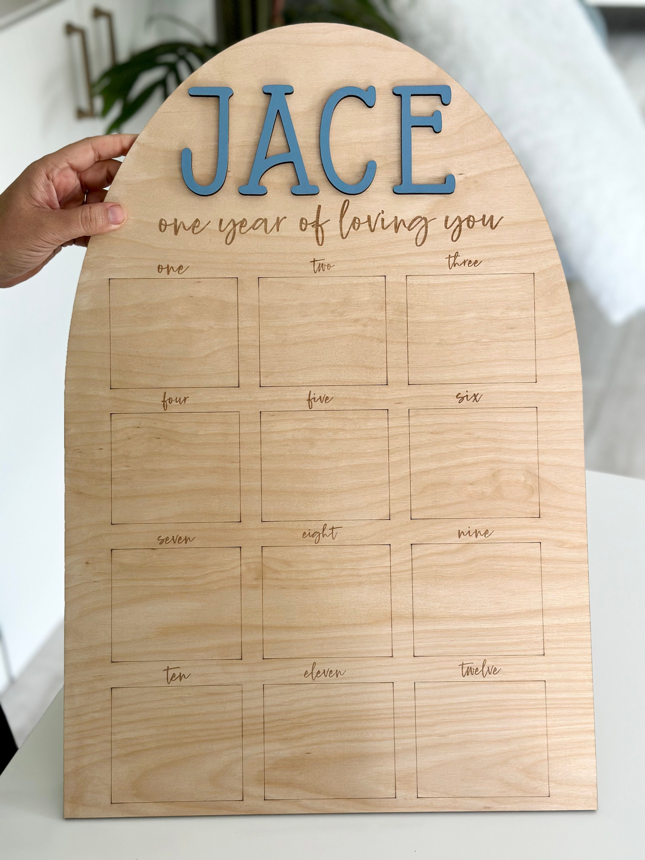 Baby Photo Board I First Birthday Board I Milestone Board I 12 Month ...