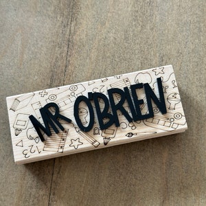 Personalized White Board Teacher Eraser | Back to School | Personalized ...