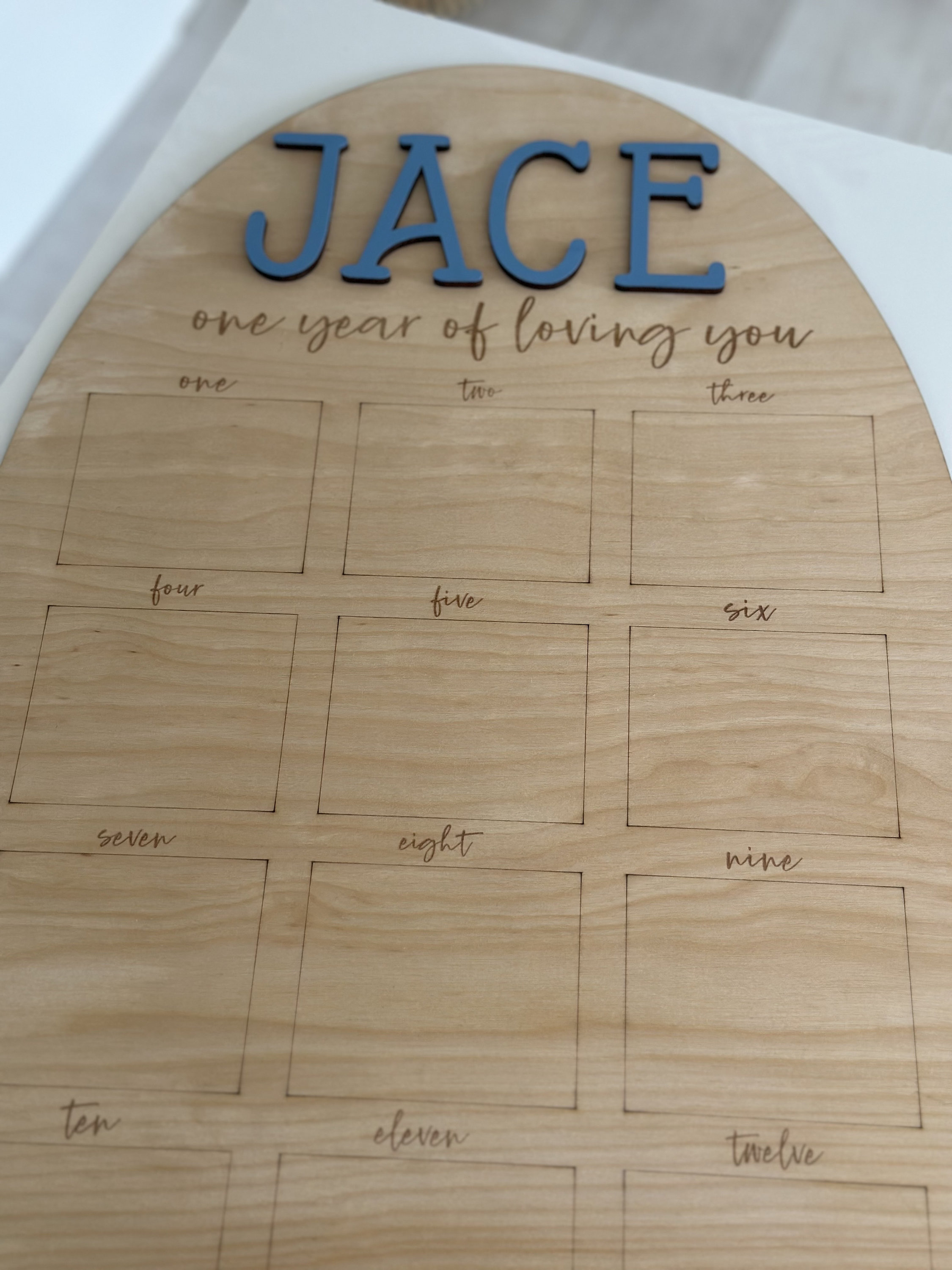 Baby Photo Board I First Birthday Board I Milestone Board I 12 Month ...