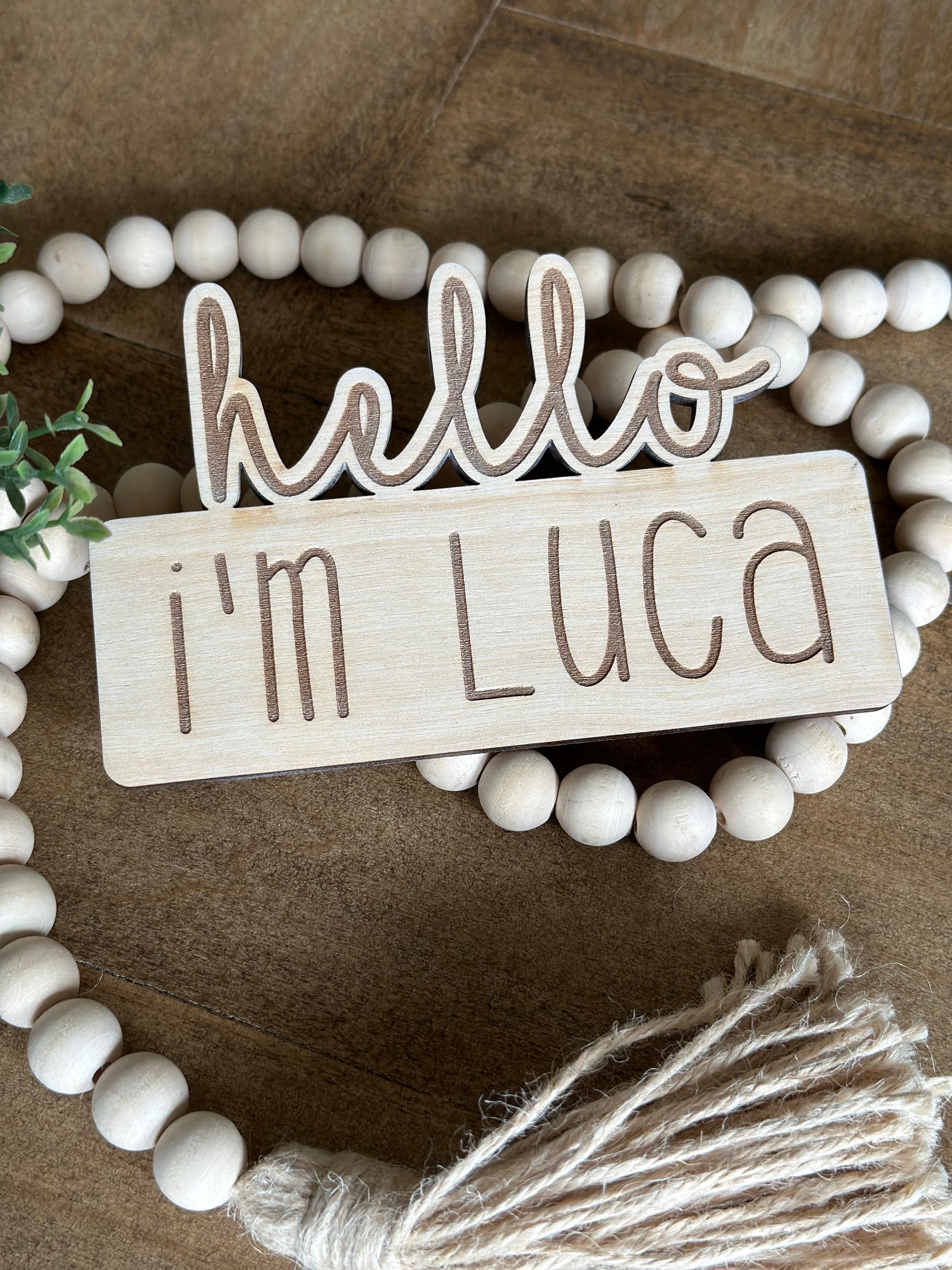 Hello My Name is | Baby Name Sign for Hospital | Mini Baby Sign | Baby ...