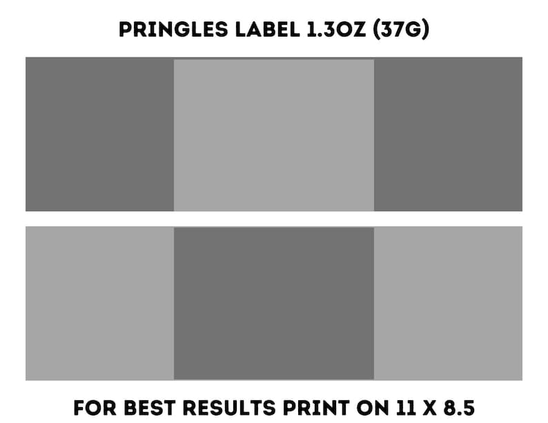 Canva Editable Pringles Label Template - Etsy