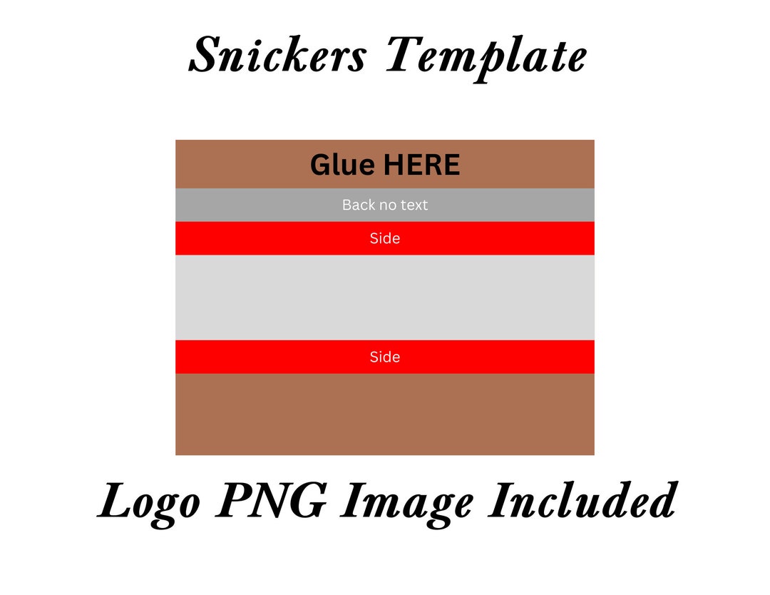 Canva Snickers Label Template - Etsy