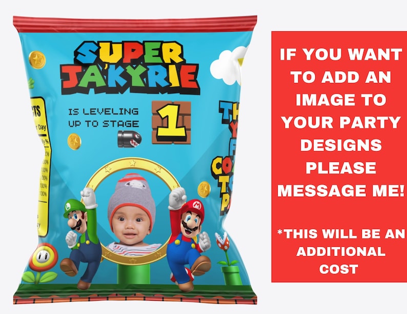 Super Mario Party Favor Bundle, Digital Files Only, Birthday Party ...