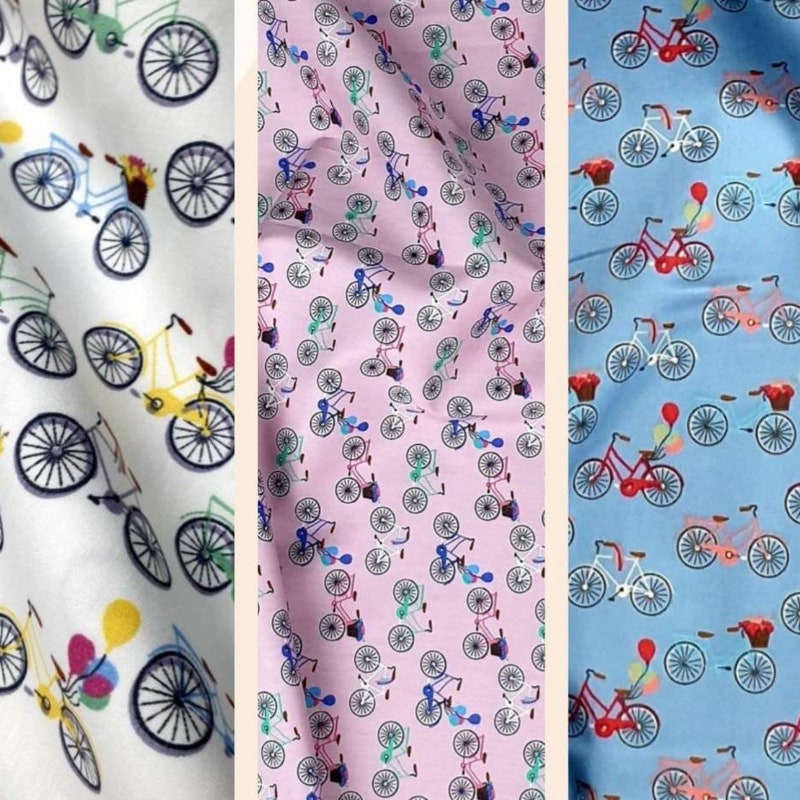 Bicycle Fabric - Etsy