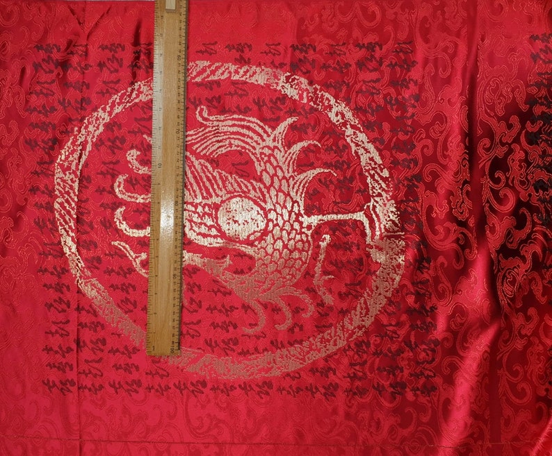 Chinese Dragon Brocade Fabric Chinese Brocade Dragon Fabric | Etsy