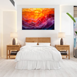 Sun-kissed Serenity Behind Premium Acrylic Glass, Backlit Illusion, UV ...