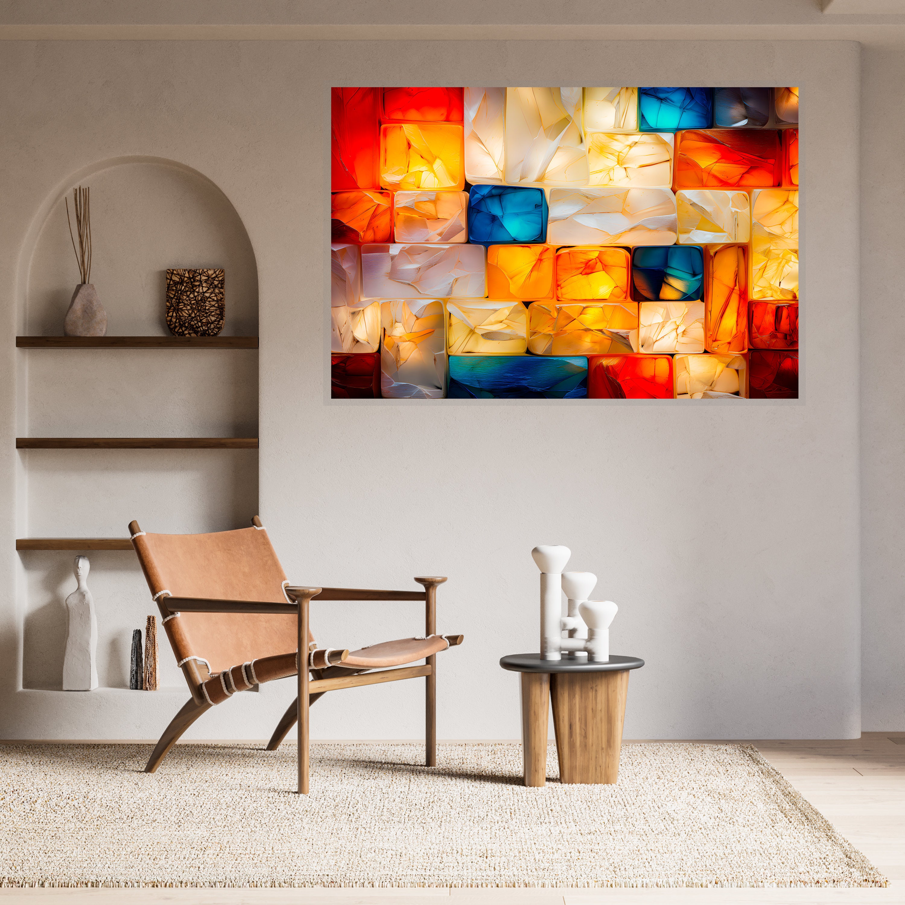 Peerless Masterpiece: Acrylic Glass Wall Art With 3D Backlit Radiance ...
