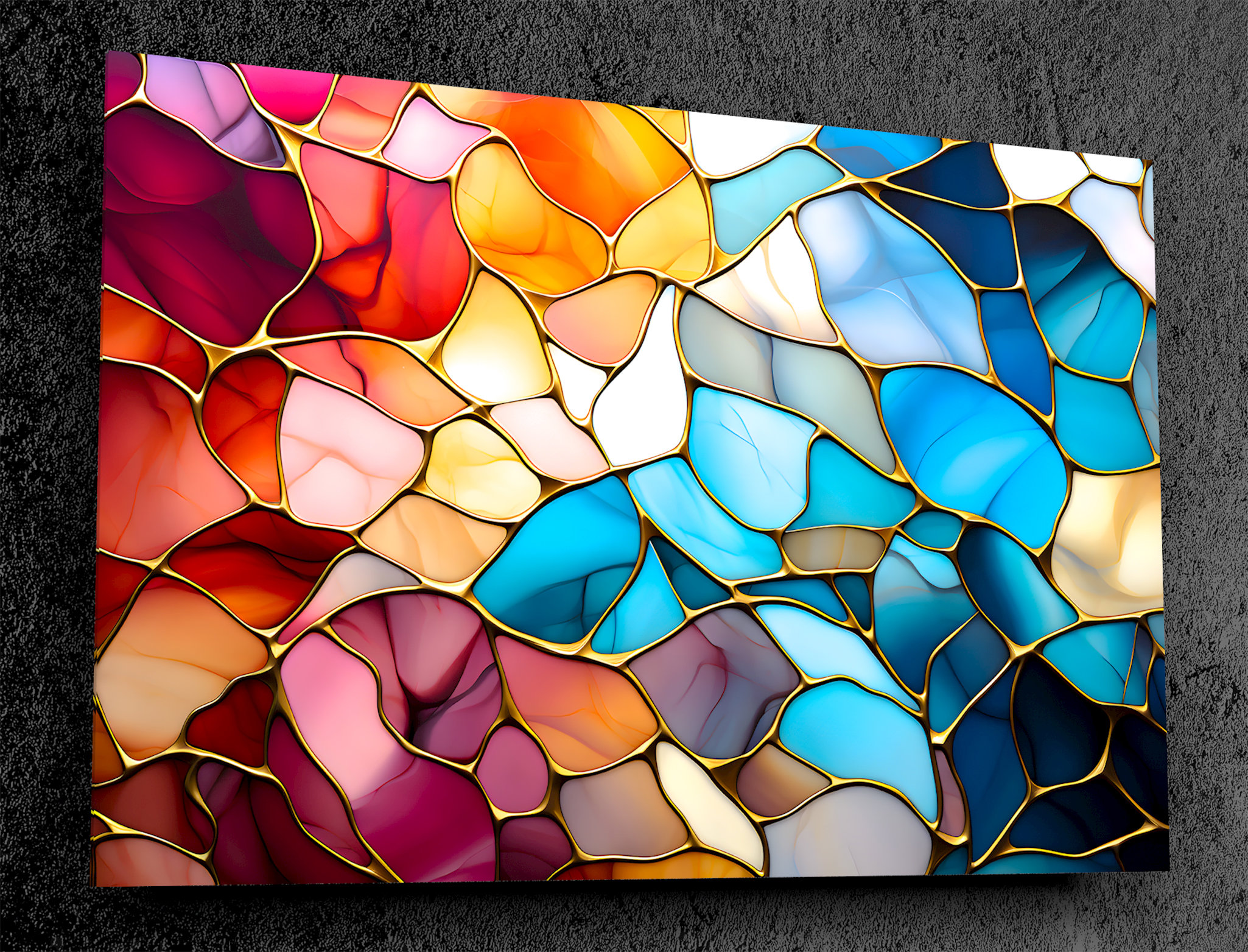 Radiant Mystic Marble Luminance: Multicoloured Marbles and Gold ...