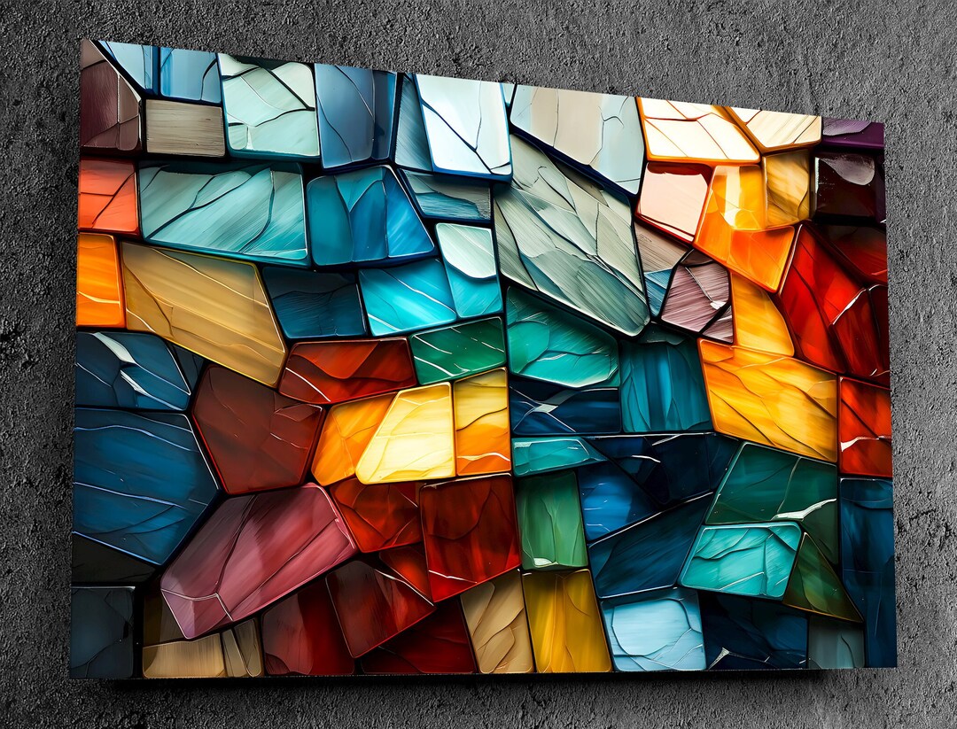 Highly Favoured: Acrylic Glass Wall Art 3D Effect 'marble Rhapsody ...