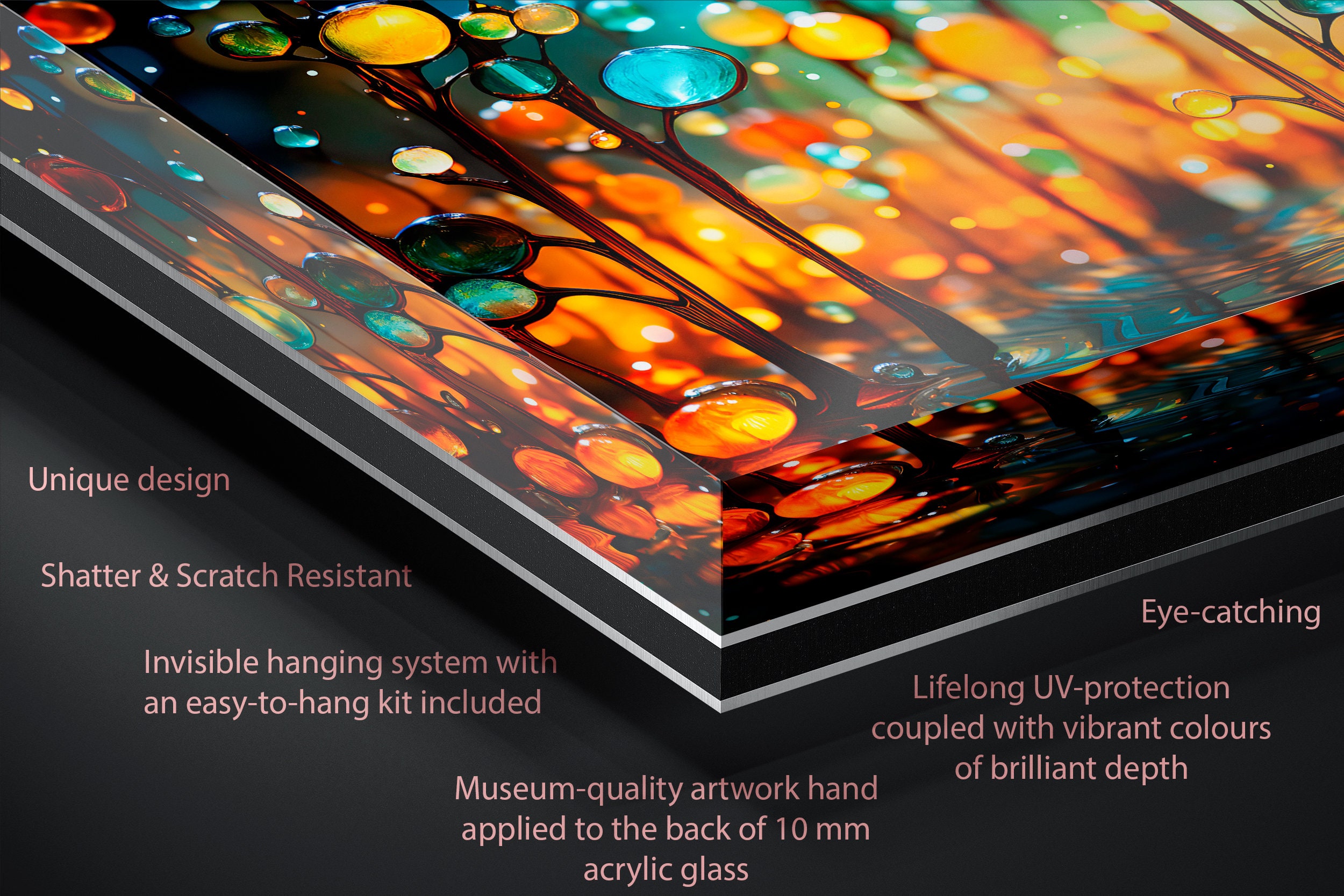 High-gloss Superior Quality Glass Acrylic Wall Art - Etsy
