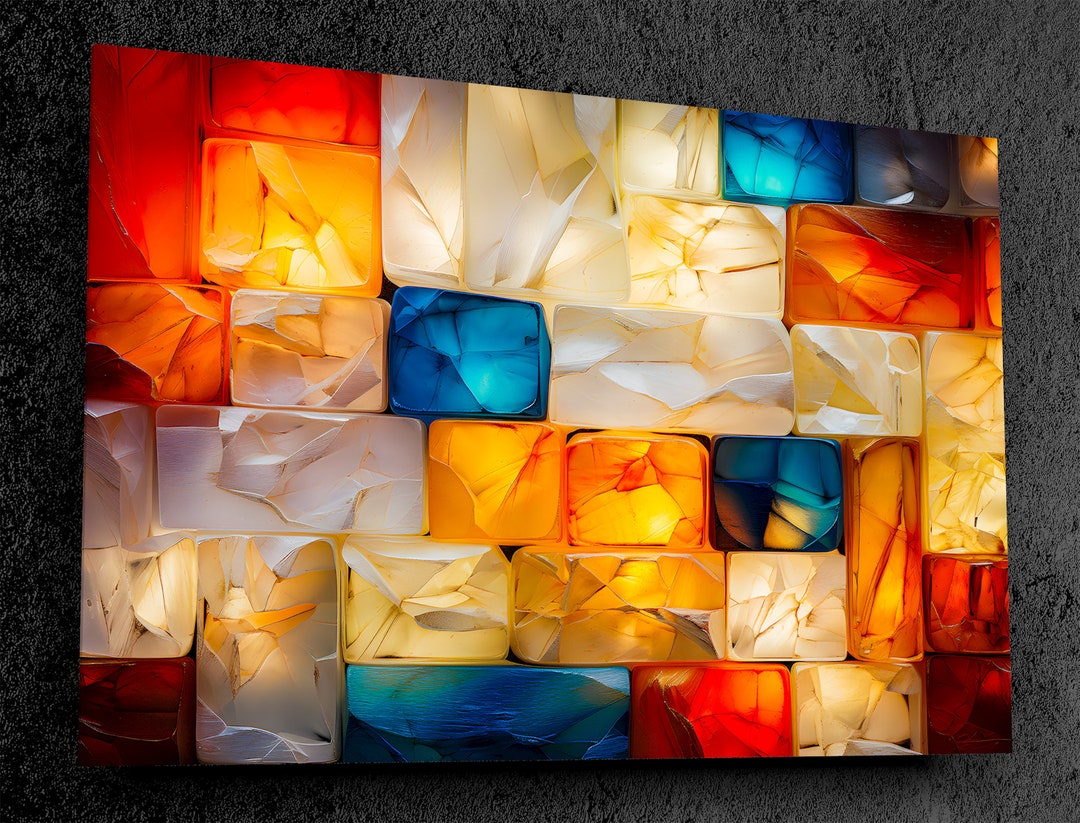 Peerless Masterpiece: Acrylic Glass Wall Art With 3D + Backlit Radiance ...