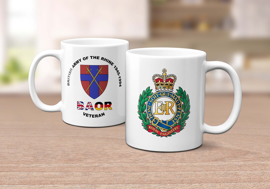 BAOR Veteran Design With Your Cap Badge, British Army on the Rhine 11 ...