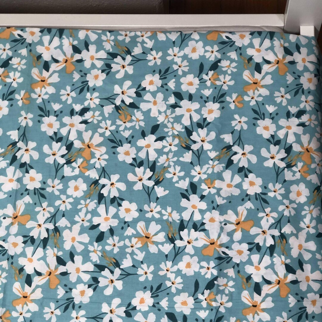 Floral Daisy Crib Sheet: Botanical Baby Girl Nursery Bedding - Etsy