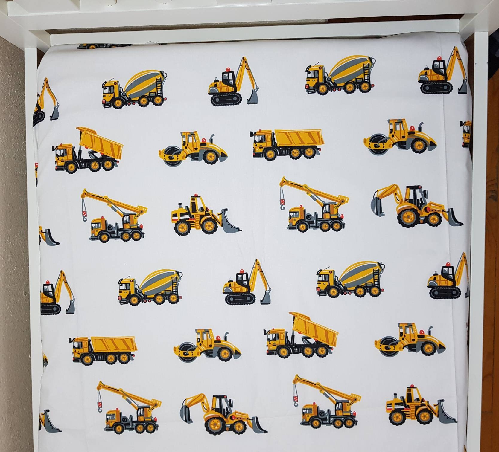 Construction Crib Sheets Toddler Sheets Set 100% Cotton - Etsy