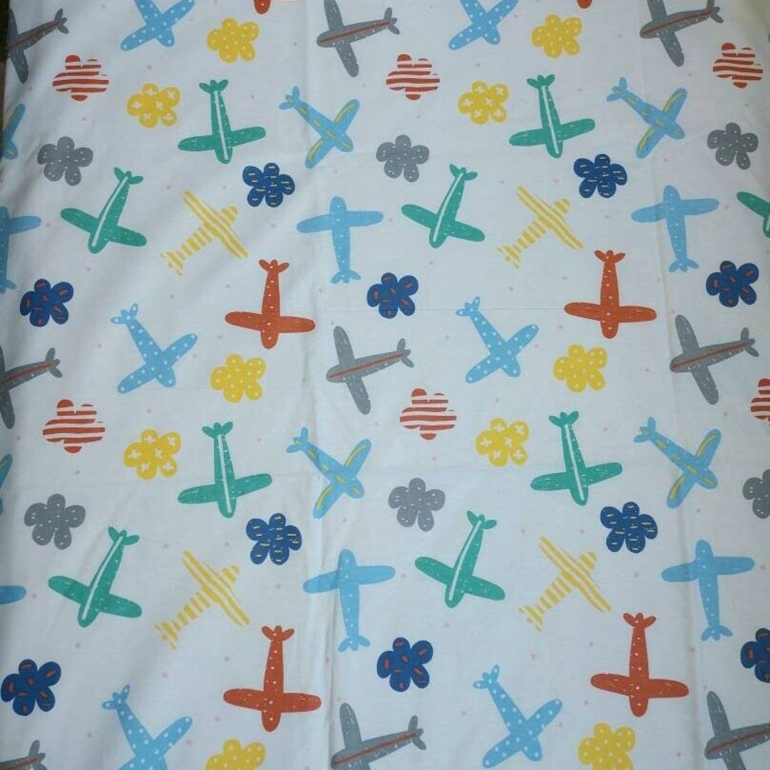 Airplane Crib Sheet: Muslin Cotton Cot Bedding - Etsy