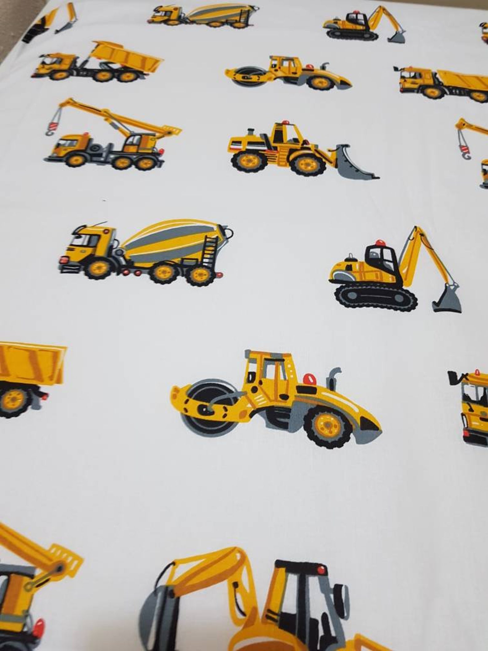 Construction Crib Sheets Toddler Sheets Set 100% Cotton - Etsy