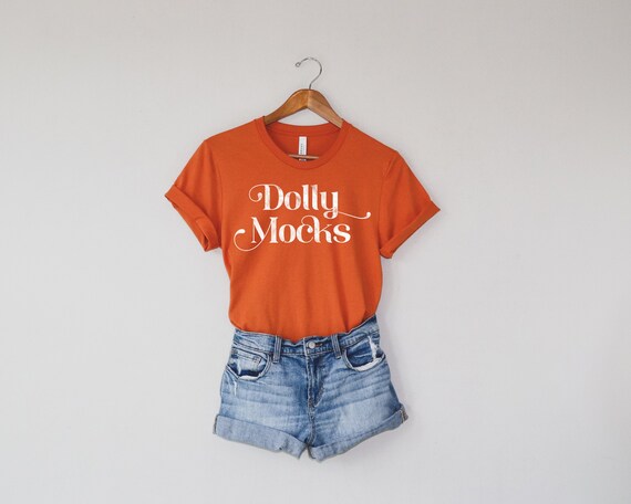 Fall Shirt Mockup Orange Shirt Mockup Halloween Shirt | Etsy