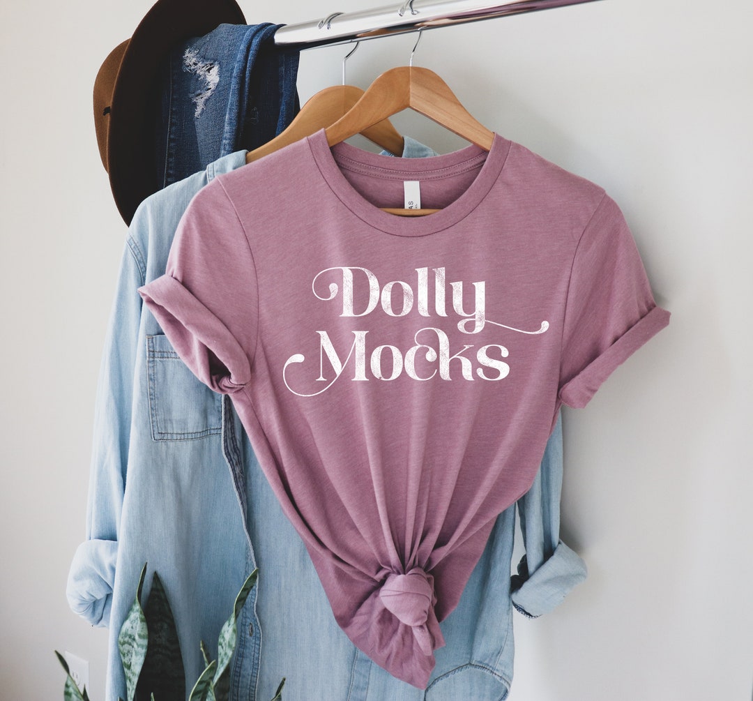 Bella Canvas Heather Orchid Mockup | Bella Canvas 3001 Mockup | Hanging ...