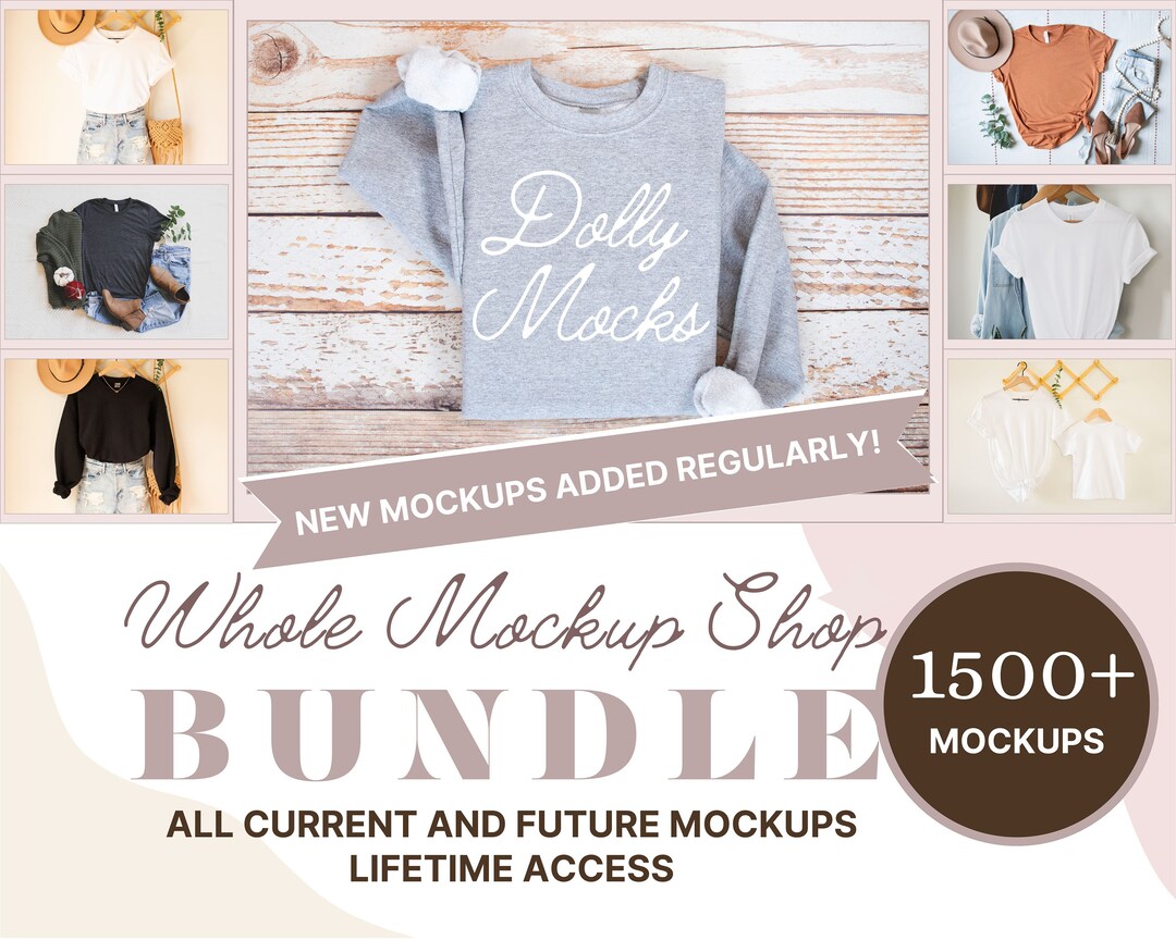 Whole Shop Bundle | Dollymocks | Bella Canvas 3001 Mockup Bundle | Christmas Mockups | Gildan ...