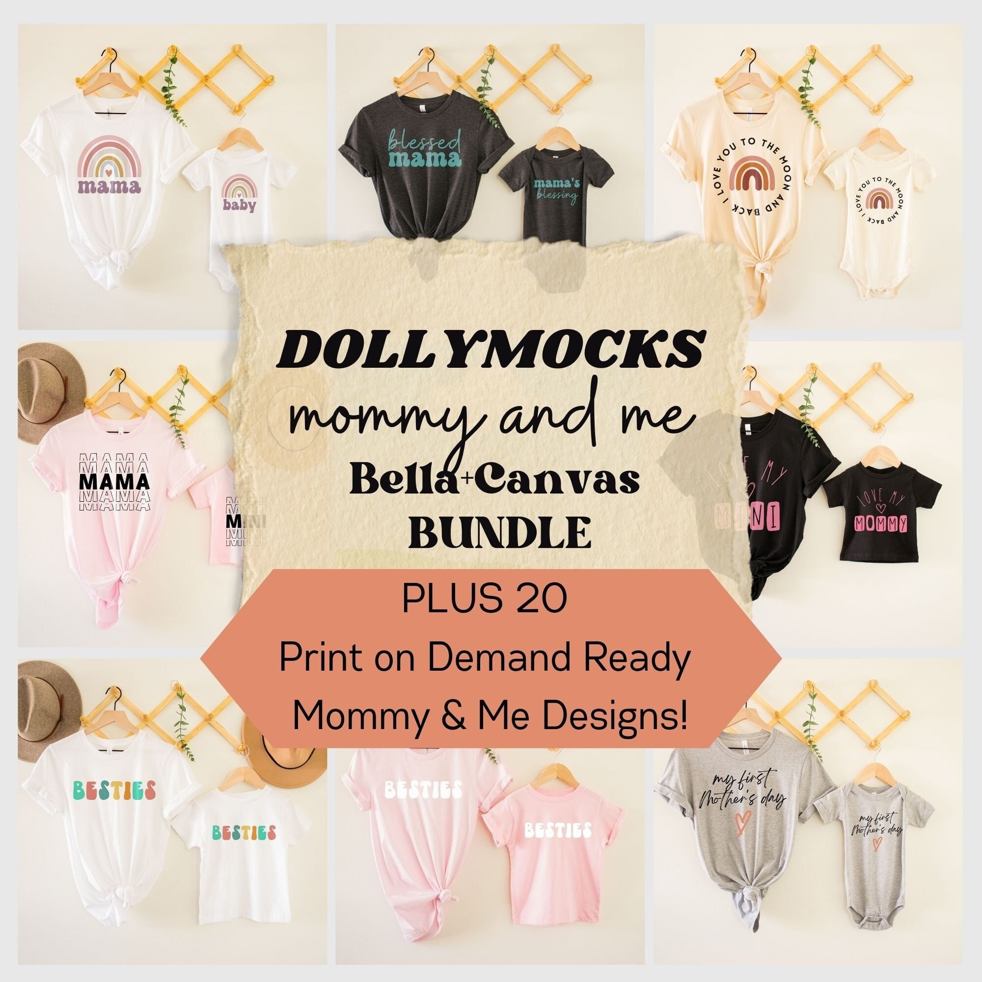 Mommy & Me Bundle Design Bundle Mockup Bundle - Etsy Australia