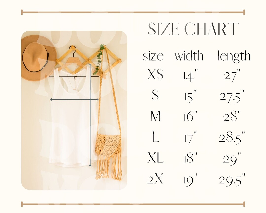 Next Level 1533 Size Chart | 1533 Size Chart | Next Level Women's ...