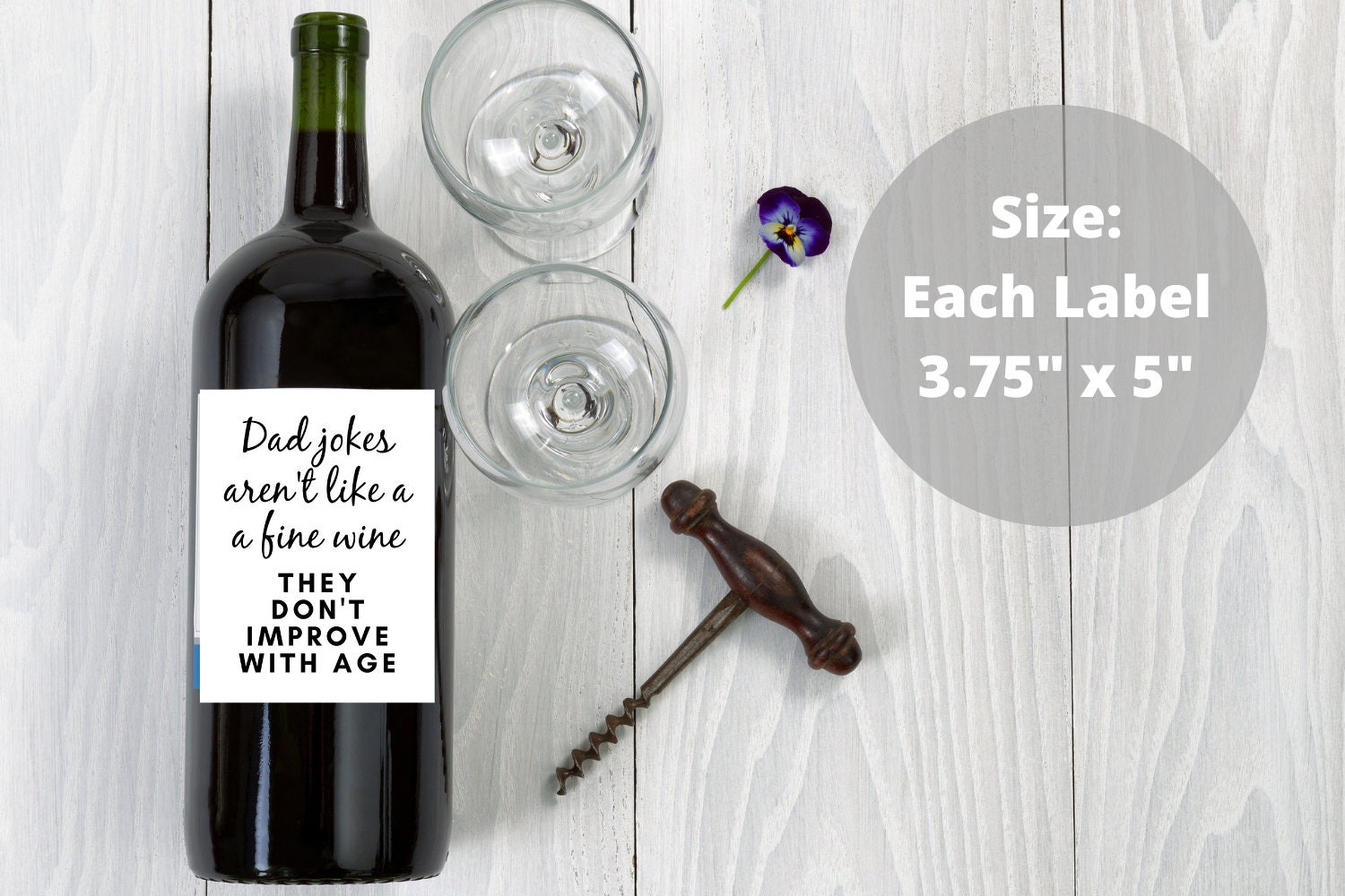 Funny Dad Jokes Quotes Wine Bottle Label Printable, Last Minute Father ...