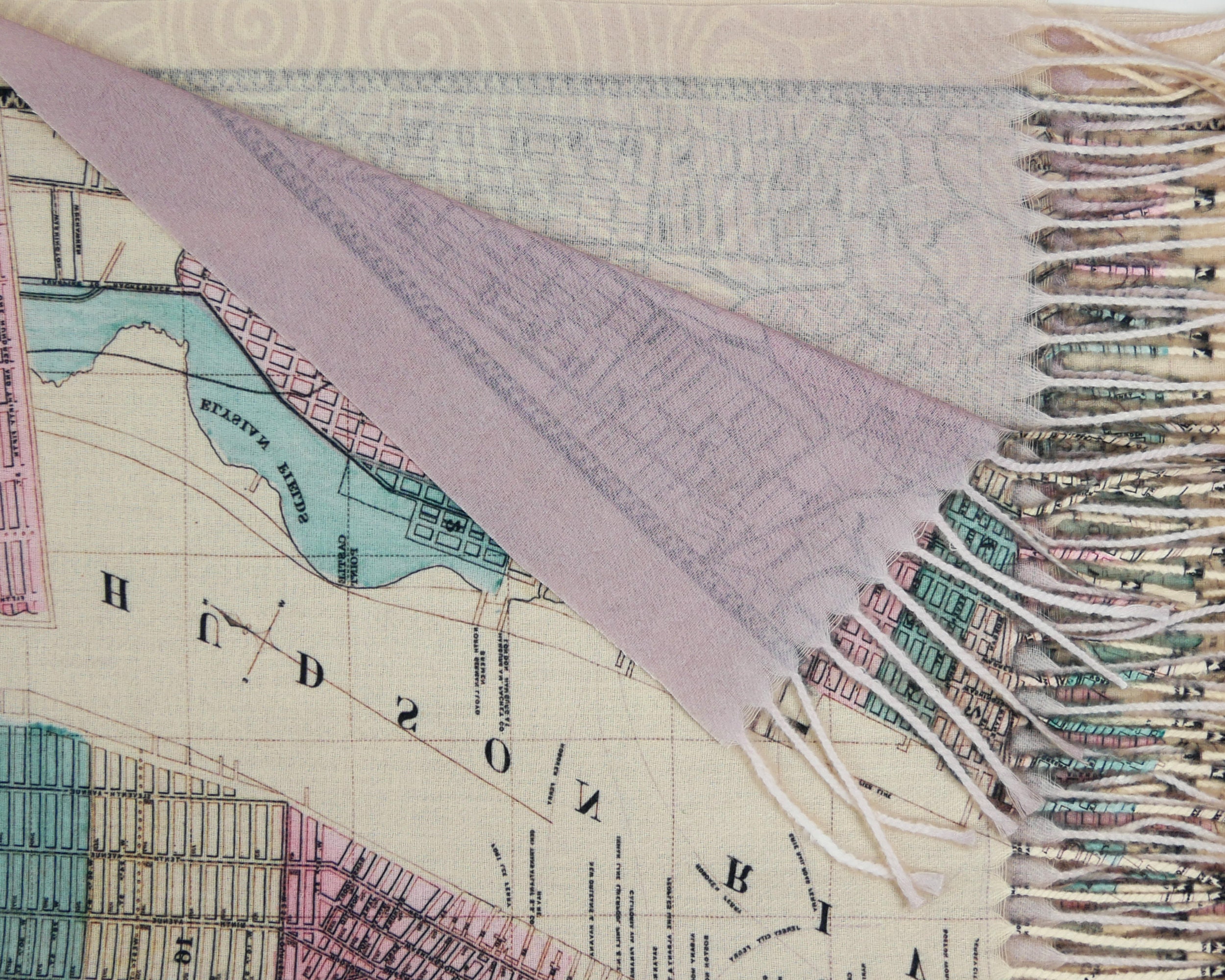 Vintage Map of New York and Vicinity Artistic Blanket Scarves - Etsy