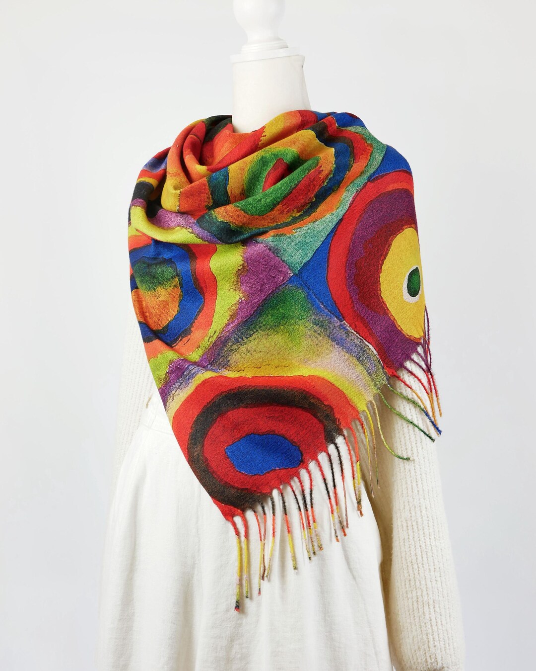 Squares With Concentric Circles by Wassily Kandinsky Cashmere Wool Feel ...