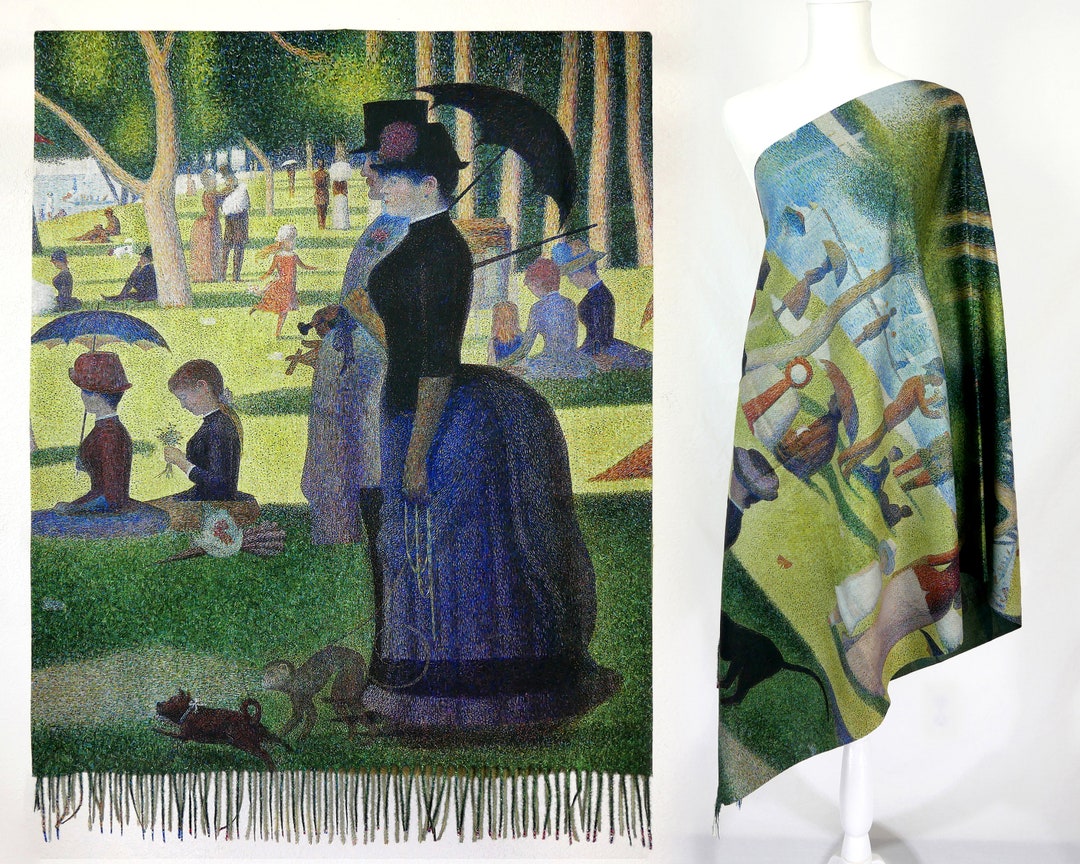 A Sunday Afternoon by Georges Seurat Two-tone Reversible Greenish Fine ...