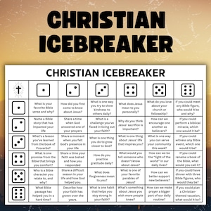 Christian Icebreaker | Icebreaker Game | Get to Know You Game ...
