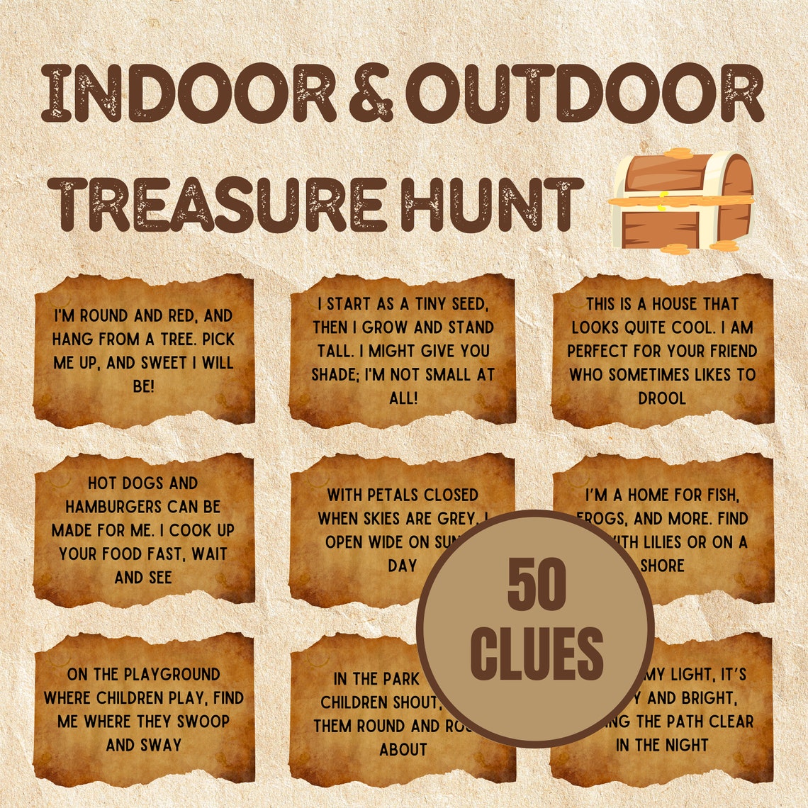 Indoor & Outdoor Scavenger Hunt: Ultimate Outdoor Game for Families ...